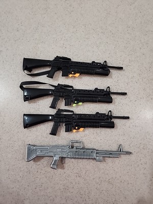 LOT OF 4 12" GI Joe Original M16 Grenade launcher M60 assault rifle | eBay