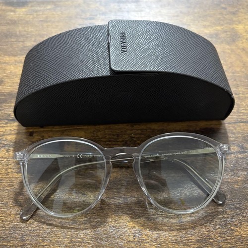 Authentic Prada Photochromic Round Clear Frame Unisex Sunglasses Made ...