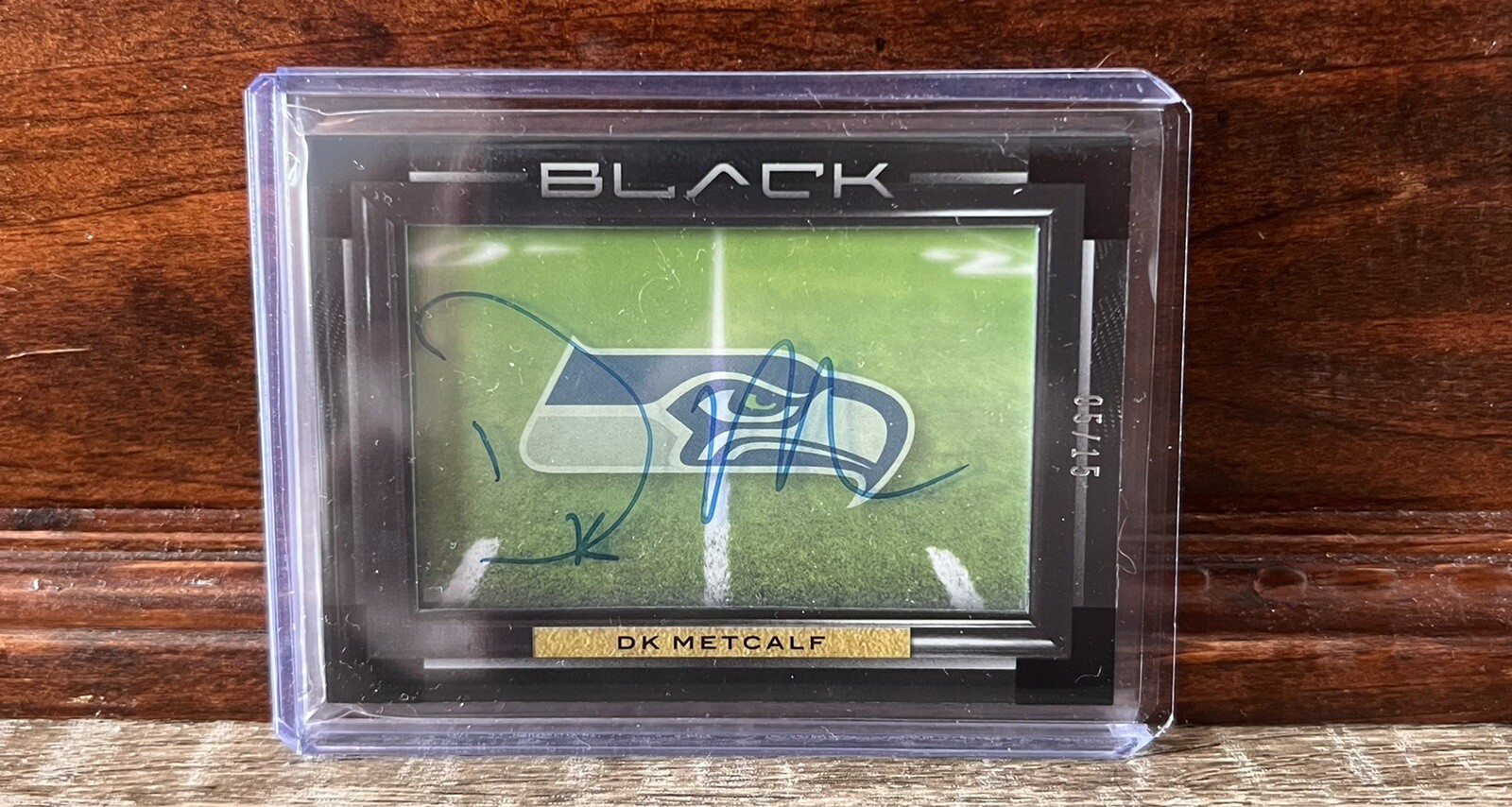RARE 2021 Panini Black DK Metcalf Shadow Box On-Card Auto /15 Seahawks ...