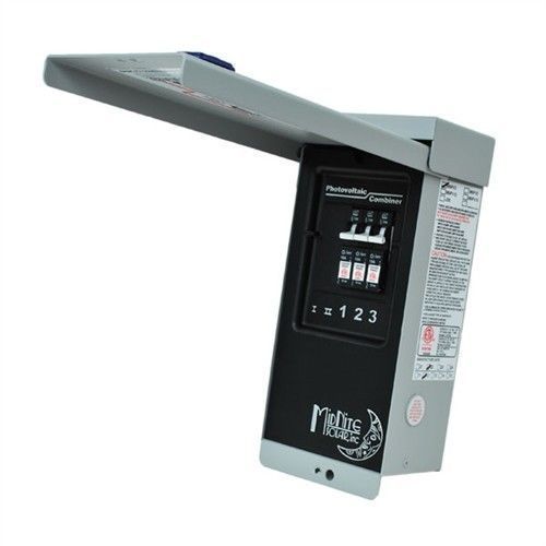 Midnite Solar MNPV3 PV Combiner Breaker / Fuse Box-Includes (3) MNEPV15 ...