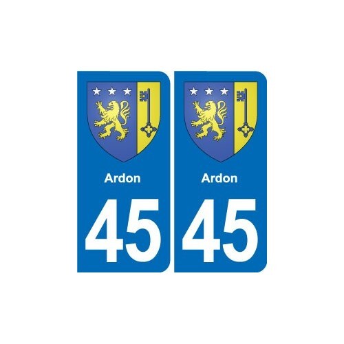 45 Ardon blason ville autocollant plaque stickers | eBay