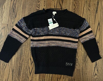 NEW GREIGE Women’s Metallic Crochet Sweater Size Large NWT | eBay