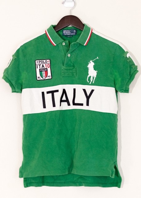 Vintage Polo Ralph Lauren Italy Embroidered Polo Shirt Small Custom Fit ...