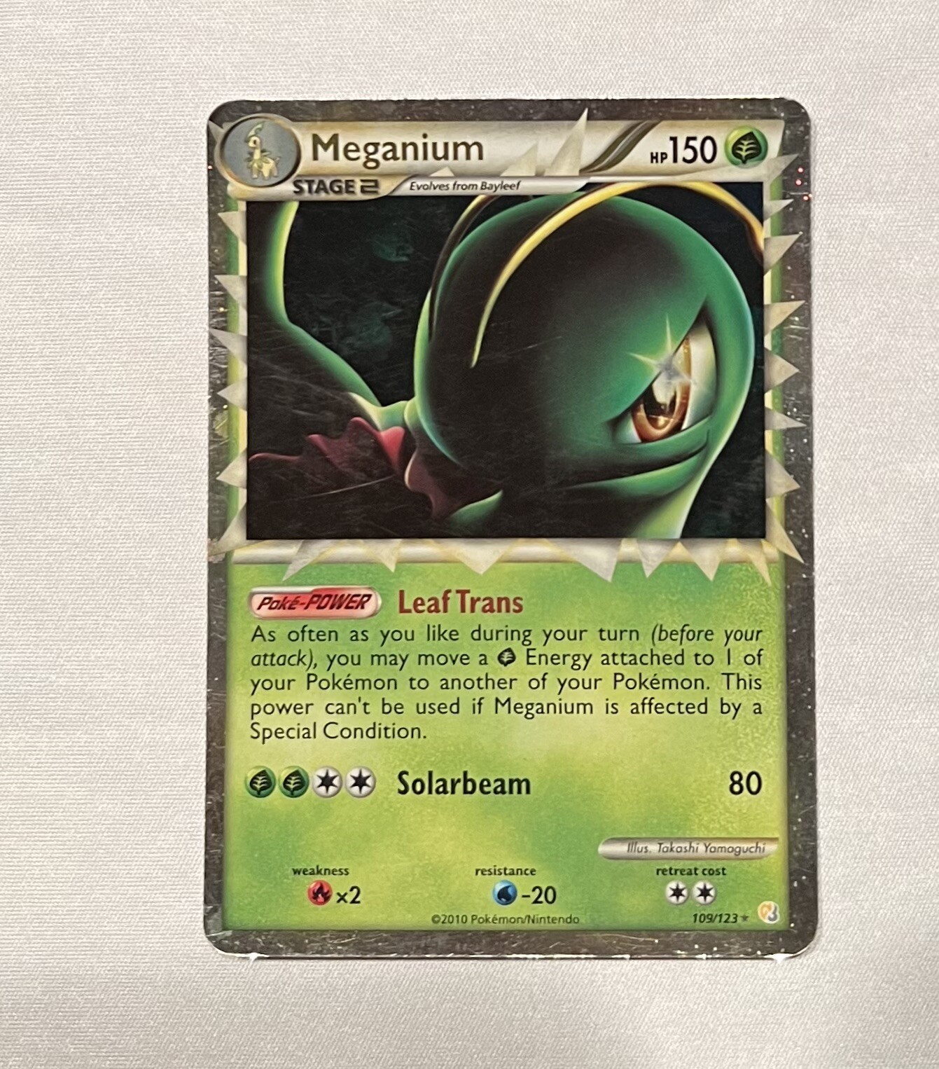 Meganium 109/123 - HeartGold & SoulSilver - Holo Rare Prime - Pokemon ...