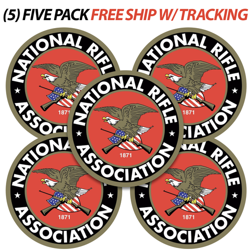 (5) NRA National Rifle Association Gun 2nd Amendment Vinyl Stickers ...