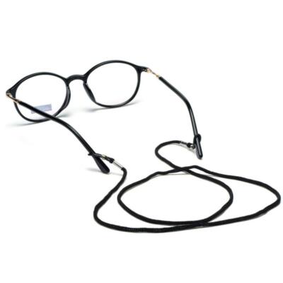 6 pack Black Anti-slip Nylon Eyeglass Strap Glasses Holder Eyewear Neck ...