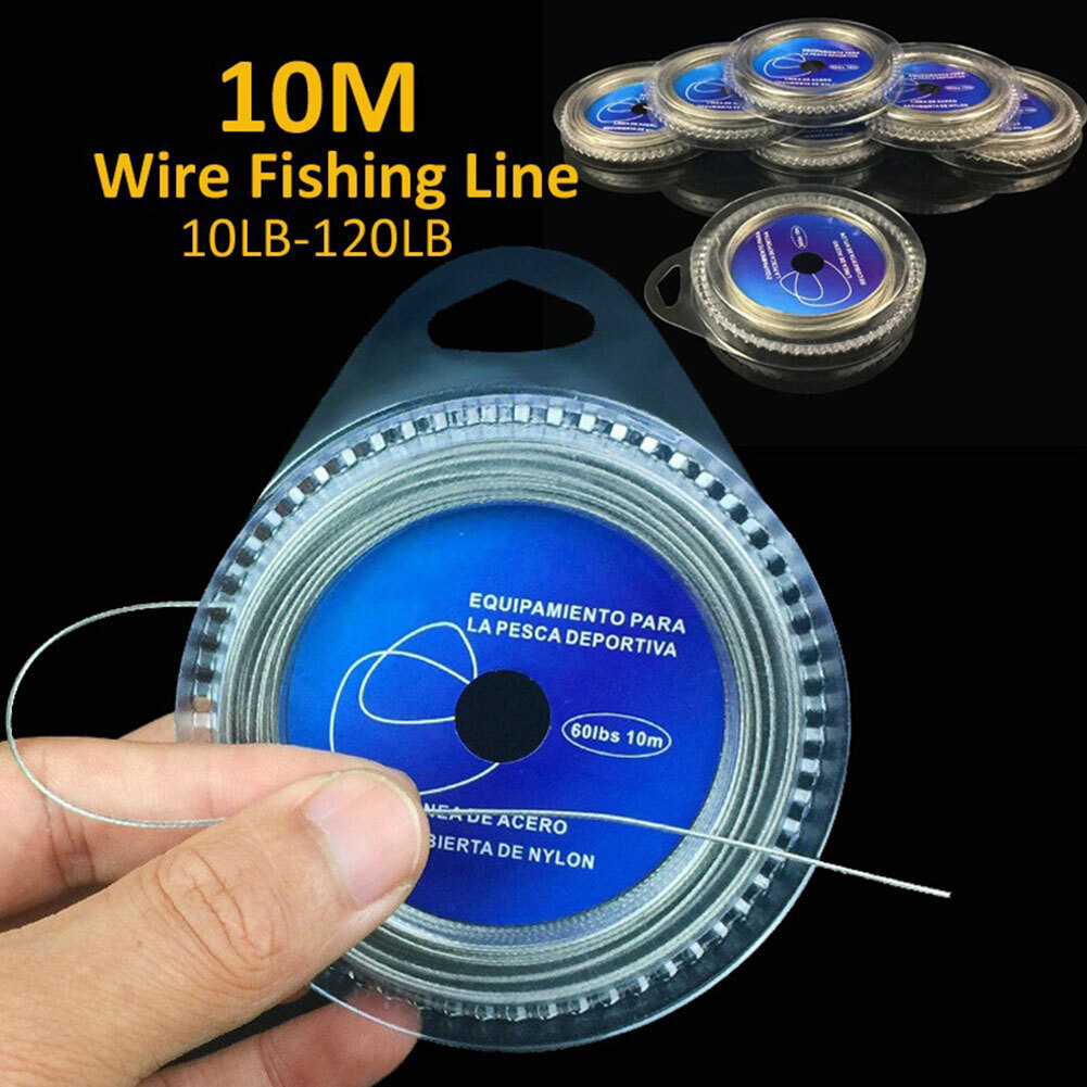 10M 7 Strands Braid 10LB-120LB Waterproof Wire Super Strong Fishing ...