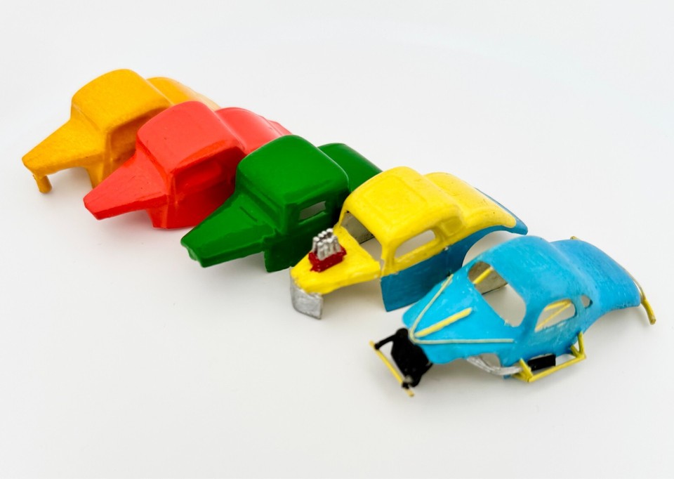 Salvage Yard Lexan Body Lot, Hot Rod Ford Coupe, H.O. Scale Slot Car ...