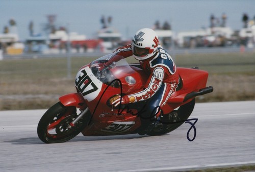 Mick Grant Hand Signed 12x8 Photo - Honda Autograph MotoGP 1. | eBay