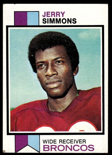 1973 TOPPS JERRY SIMMONS 3 DENVER BRONCOS #484 | eBay