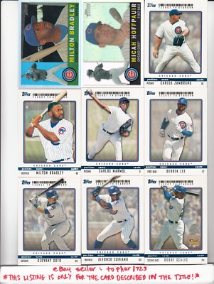 (TL) 2009 Topps Heritage Chrome Refractor #555/560 MILTON BRADLEY # ...