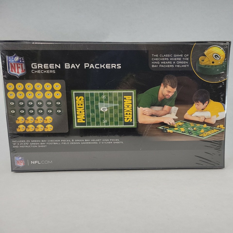 MasterPieces - Green Bay Packers - NFL Checkers Board Game 705988414473 ...