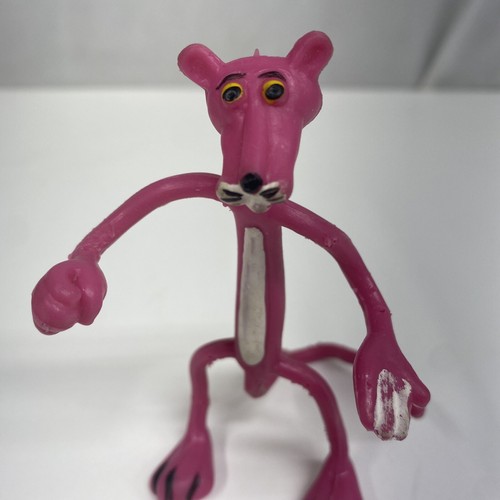 Vintage Pink Panther Bendable Poseable Rubber Toy Figure Hong Kong 1970 ...