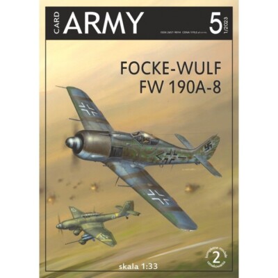 Card Paper Model Kit Card Army German Fighter Focke-Wulf FW 190A-8 ...