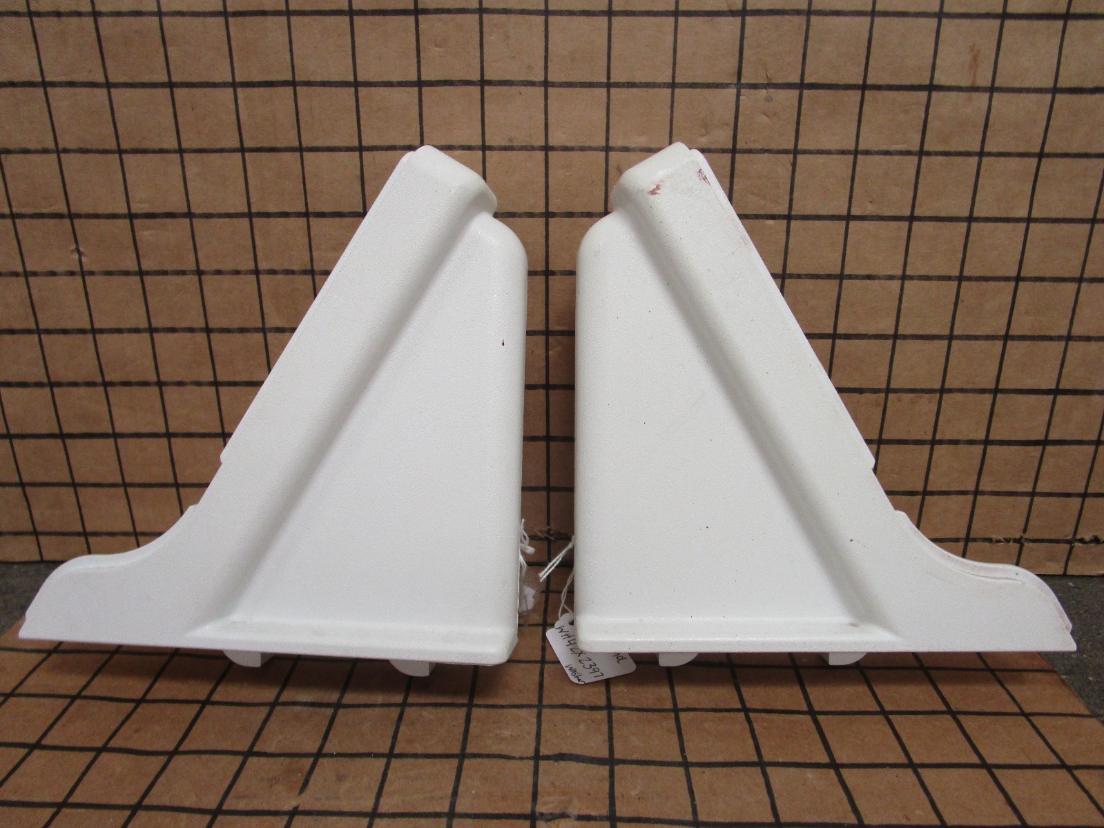 Hotpoint Washer End Cap Set, Left & Right, White WH42X2397 WH42X2398 ...