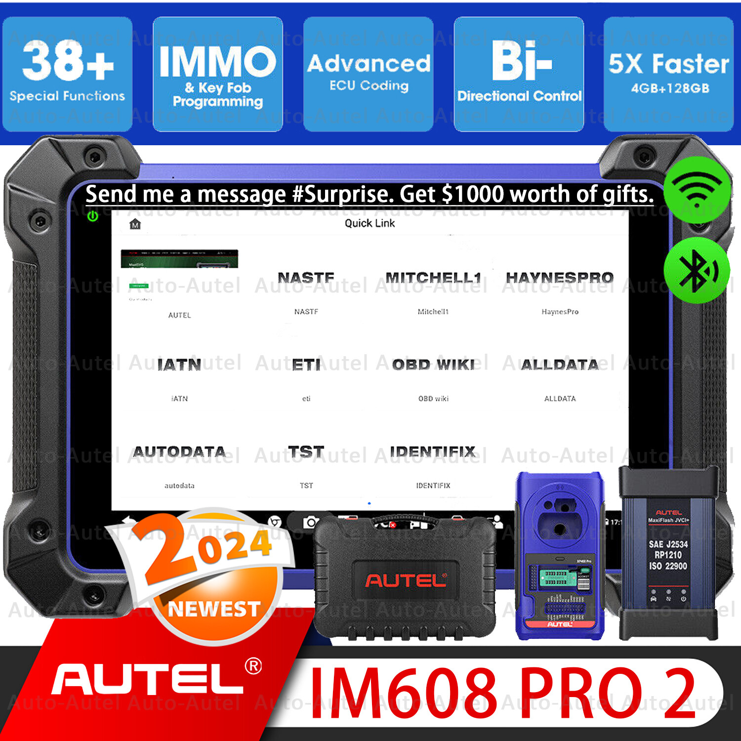 Autel MaxiIM IM608 PRO II IMMO Key Programming Tool IM608S II Diagnostic Scanner | eBay