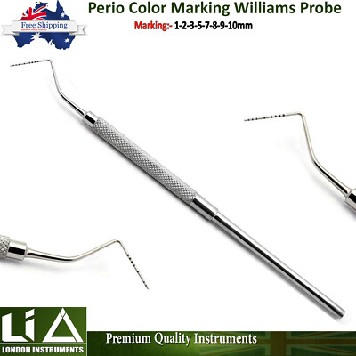Periodontal Cololr Marking William Probe William Dentist Depth ...