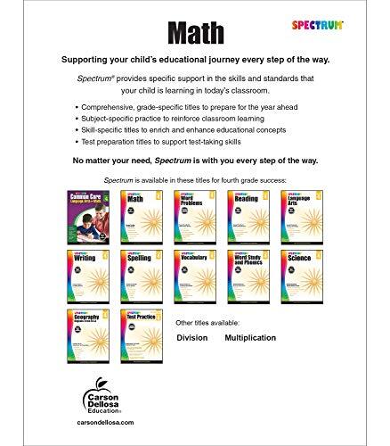 Spectrum 4th Grade Math Workbooks, Ages 9 to 10, 4th Grade Math ...