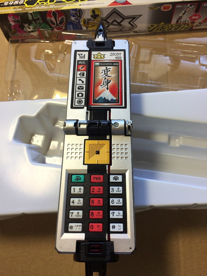 Samurai Sentai Shinkenger Transform Mobile Phone Shodo Phone Bandai Toy ...