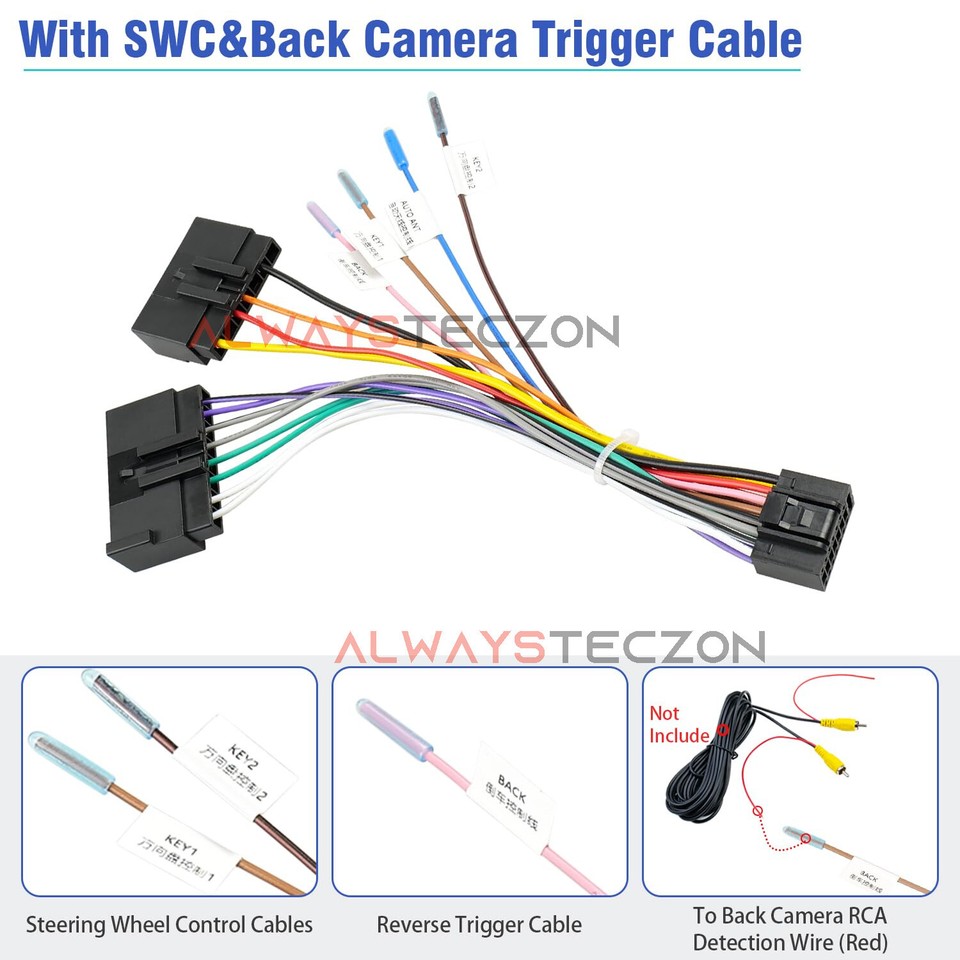 Car Stereo Radio Wiring Harness Adapter for Ford Ranger Mustang ...