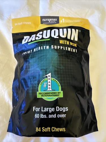 Nutramax Dasuquin LARGE dogs MSM Joint Health Supplement 84 Soft Chews ...