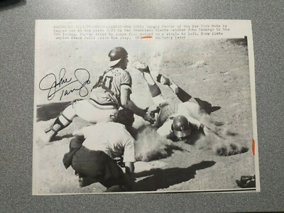 JOHN TAMARGO GIANTS SIGNED AUTOGRAPHED ORIGINAL VINTAGE 1978 WIREPHOTO ...