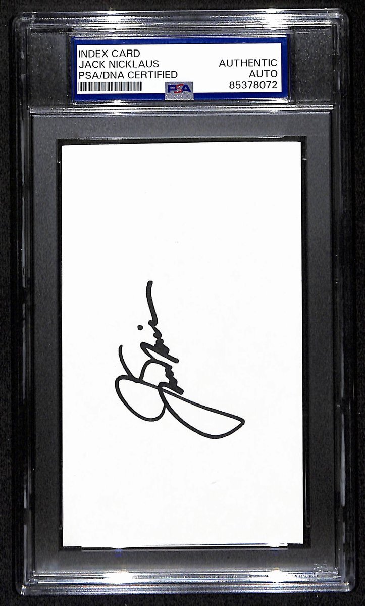 Jack Nicklaus Golf Memorabilia & Signed Golf Collectibles
