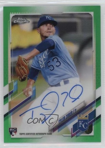 2021 Topps Chrome - Rookie Autographs Tyler Zuber #RA-TZ Green ...