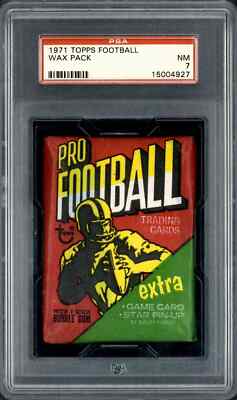 1971 Topps Football Unopened Wax Pack PSA 7 | eBay