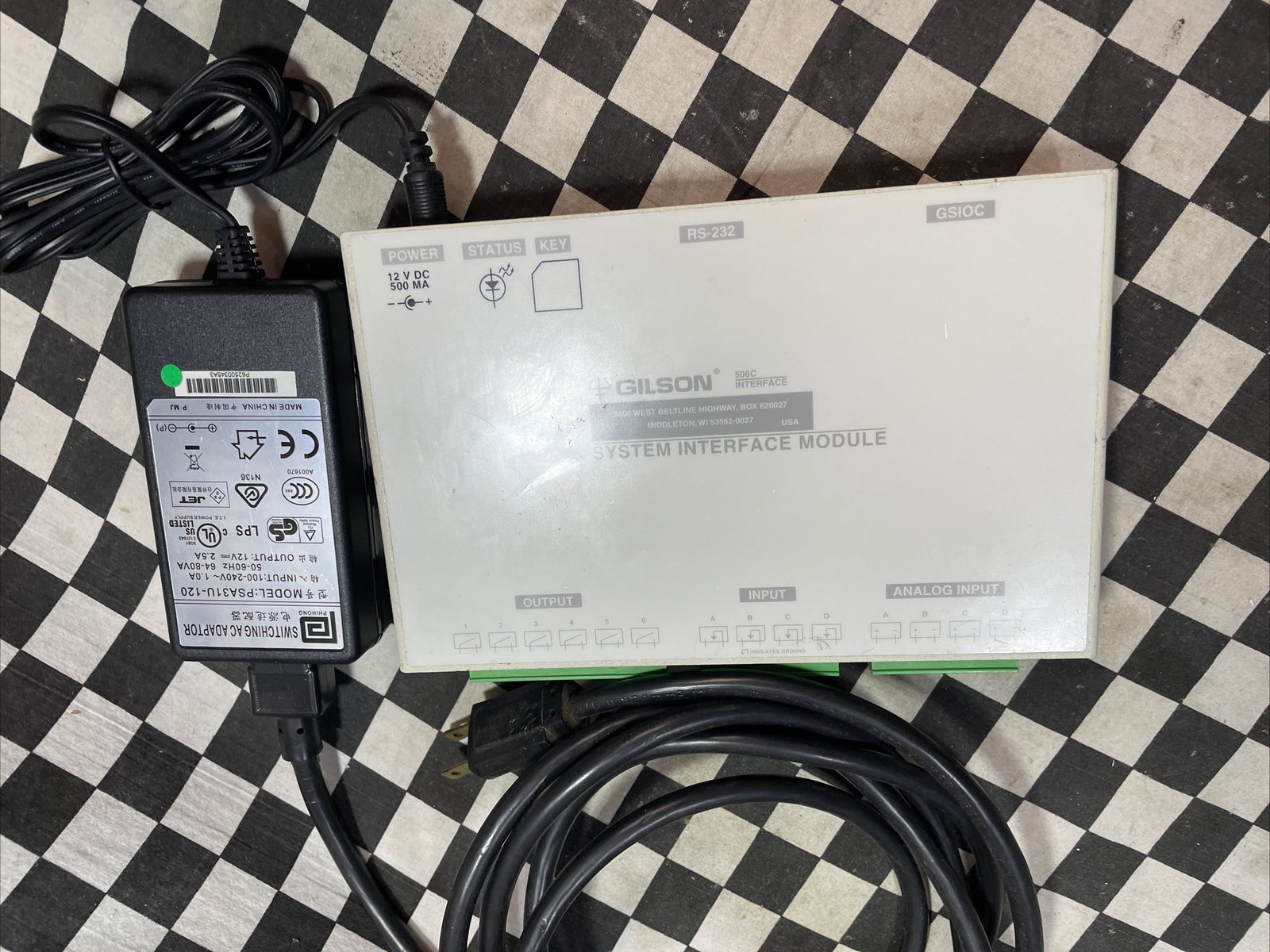 GILSON 506C, System Interface Module w/ Power Cord, SHIPSAMEDAY | eBay