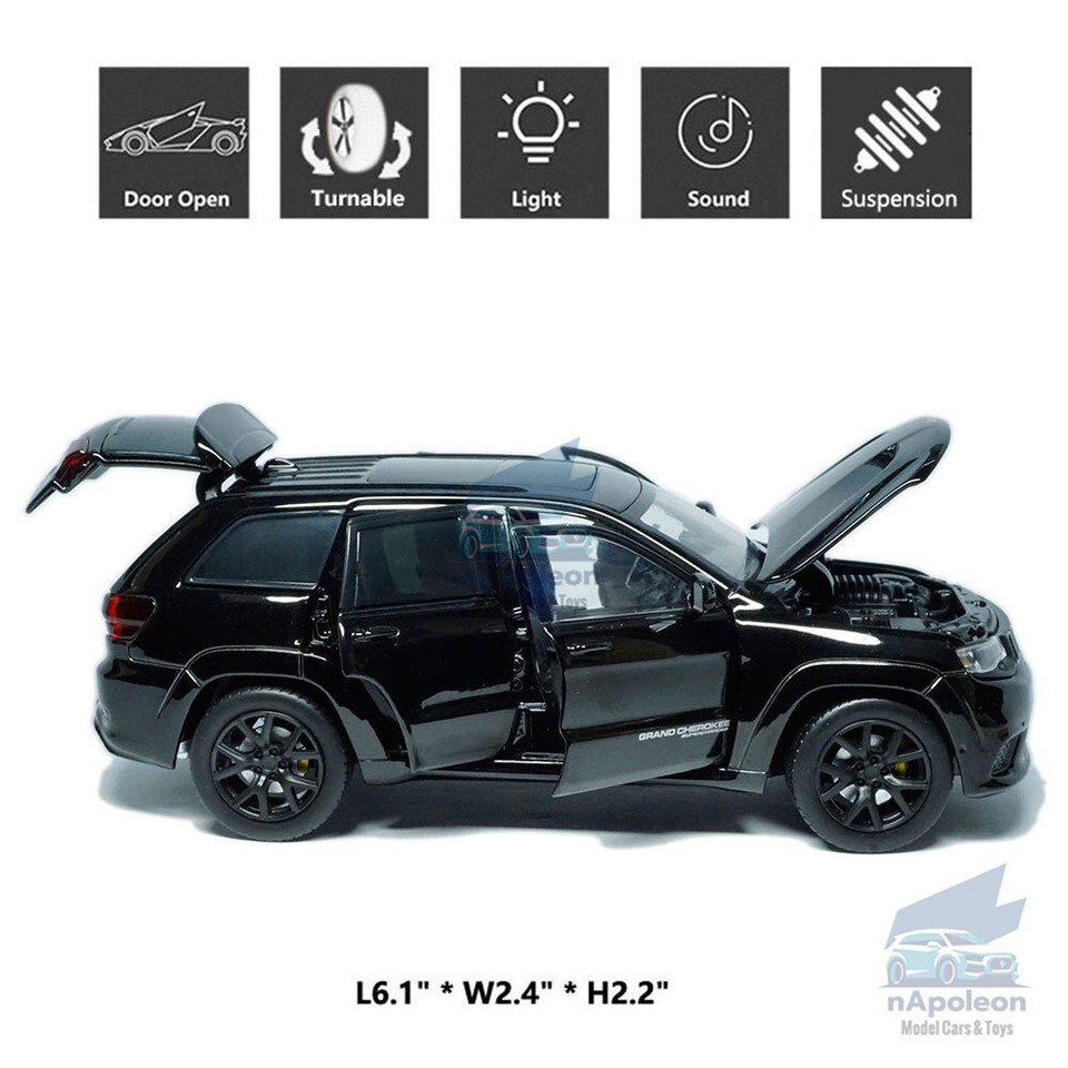 1:32 Jeep Grand Cherokee Trackhawk Model Car Diecast Vehicle Collection ...