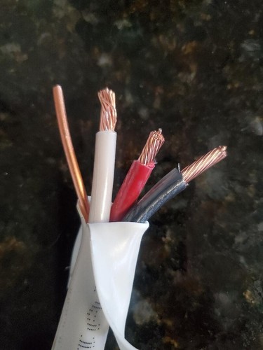 44' 8/3 NM-B Wire With Ground Non-Metallic Sheathed Cable White 600V ...