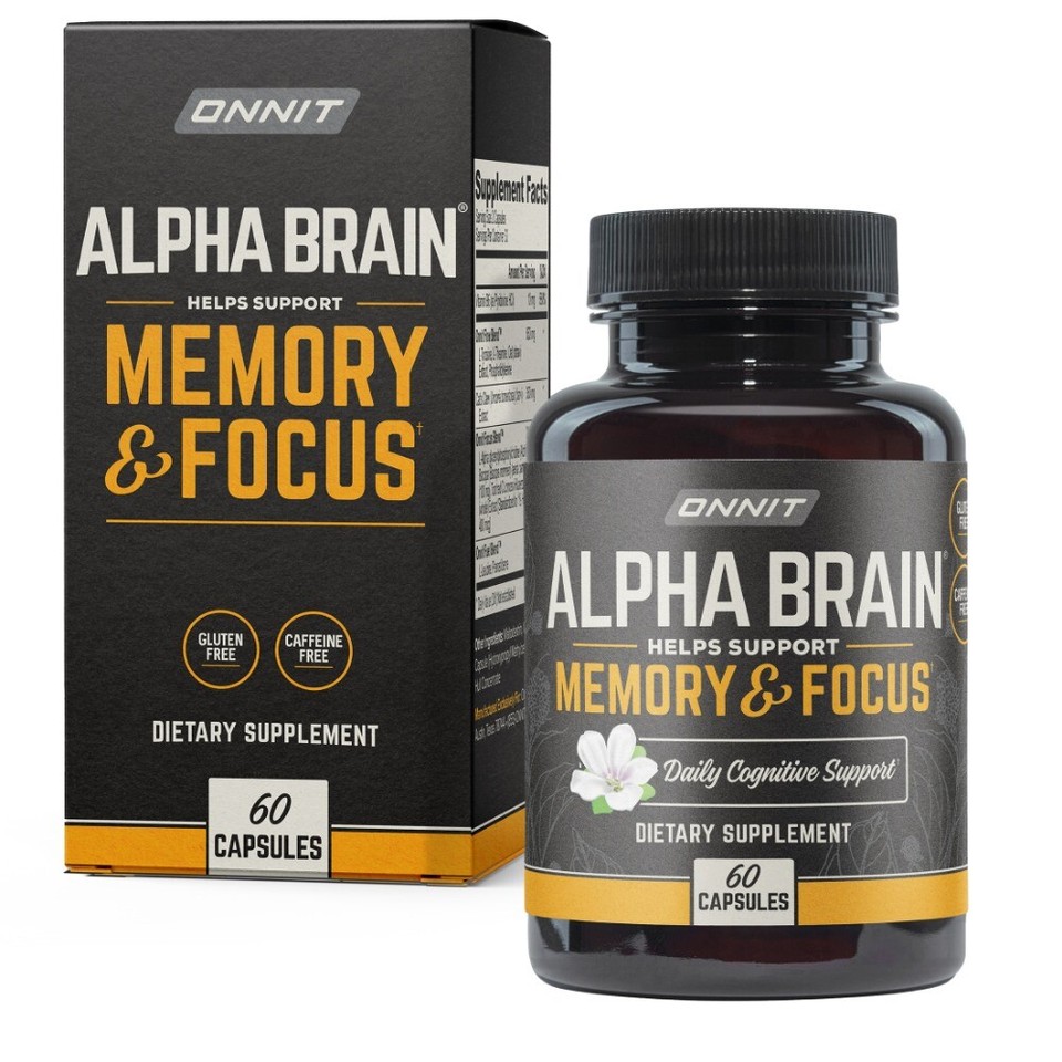 Alpha Brain Memory Focus Support Memory Concentration Brain Health 60 ...