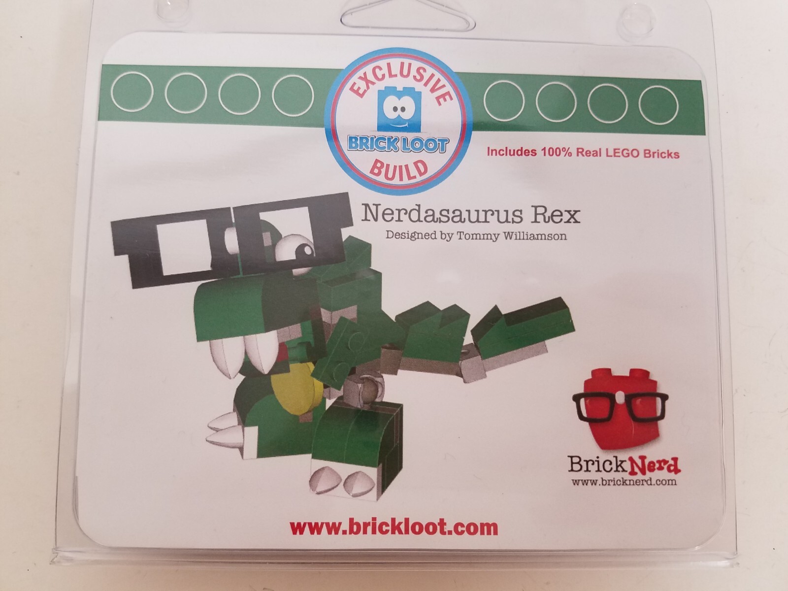 Nerdasaurus Rex, Brick Loot Exclusive Build, Lego Bricks | eBay