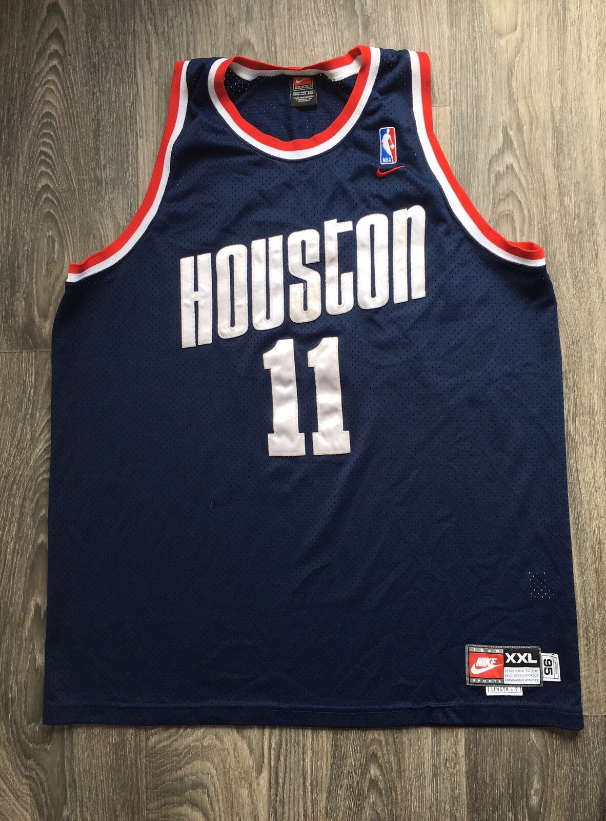 YAO MING Nike Jersey #11 Houston Rockets 1995 Sewn Throwback Basketball ...