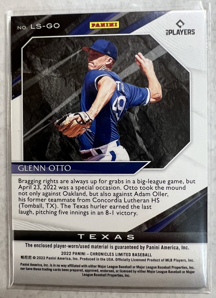 2022 Chronicles Limited Glenn Otto R/C Red Foil Relic | eBay