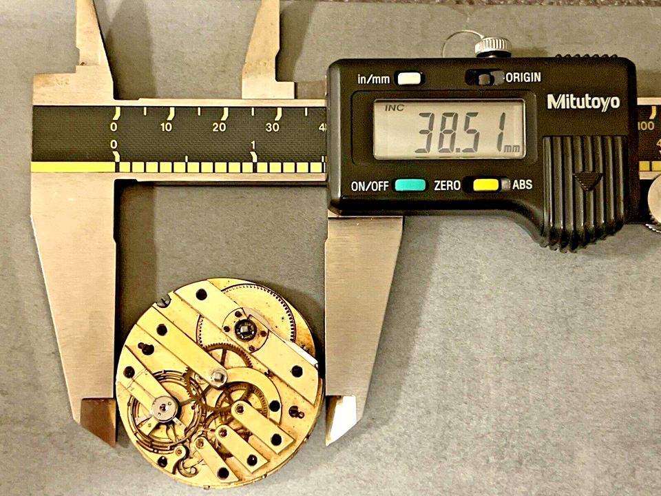 Rare Vintage Key Wind Key Set Pocket Watch Movement -- For Parts | eBay