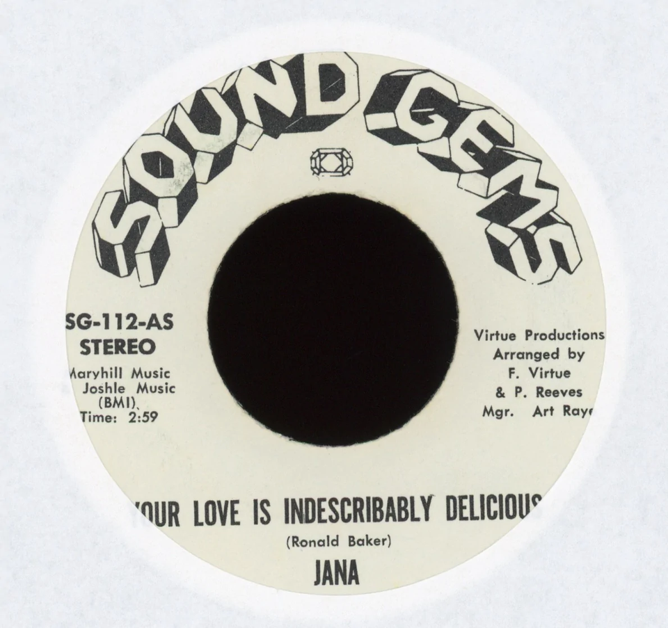 Funk 45 - Jana - Your Love Is Indescribably Delicious on Sound Gems ...