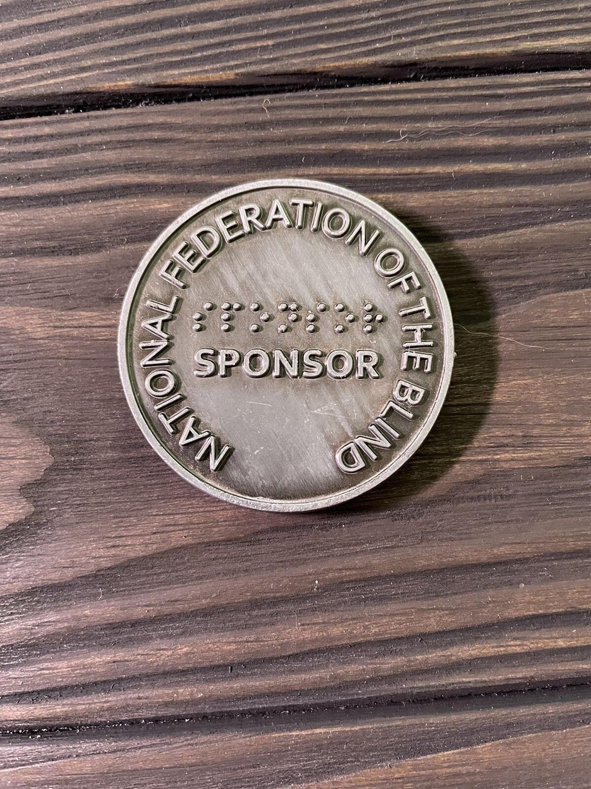 RARE NATIONAL FEDERATION OF THE BLIND SPONSOR CHALLENGE COIN / TOKEN | eBay