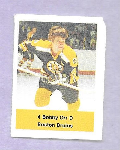 1974 NHL ACTION STAMP BOBBY ORR #4 BOSTON HOCKEY VINTAGE BRUINS LOW ...