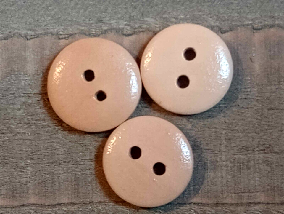 3 Cat Kitten Sewing Buttons Crafting Wood 2 Hole 5/8" | eBay