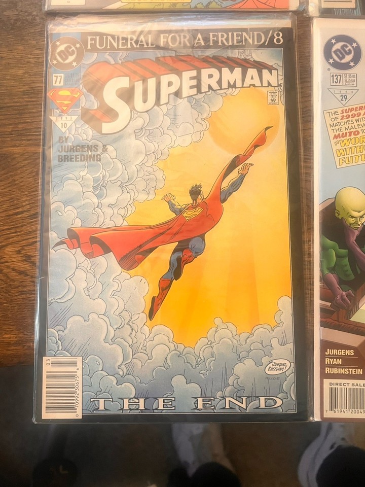DC Superman Comics #77, 137 ,350 & 351 1st Series VF bagged And Boarded ...