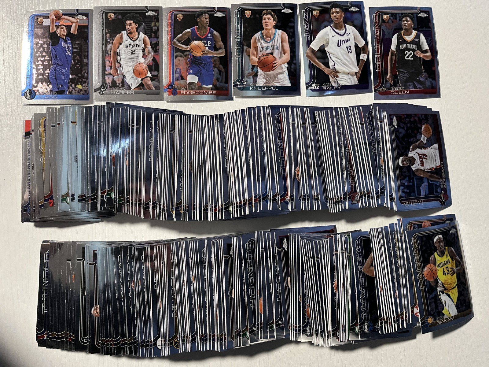2025-26 Topps Chrome Basketball Complete Set 299 Cards Flagg Harper ...