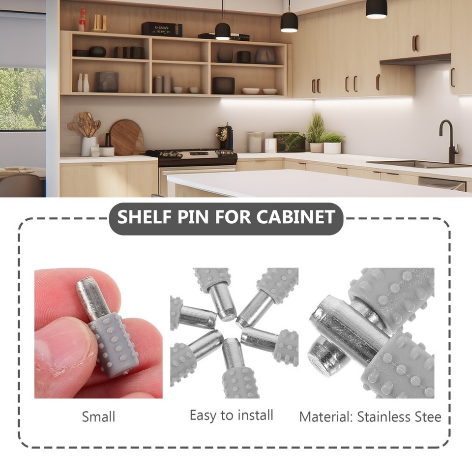 50pcs Shelf Holder Plastic Shelf Support Pegs Furniture Shelf Pin for ...