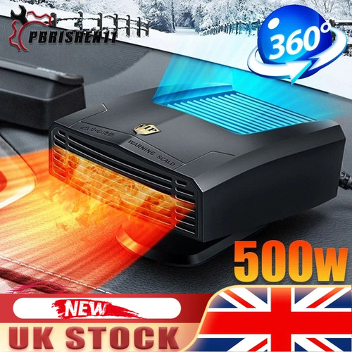 12V 500W Car Heater Portable Heating Demister Car Windshield Window Fan ...