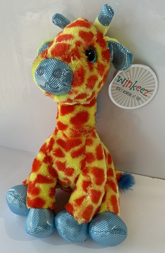 0487 Winkeez Plush Gale the Giraffe 10” Stuffed Animal Blue Yellow ...