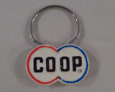 Vintage COOP Keychain Key Ring Farm Agriculture Cooperative Key Chain ...