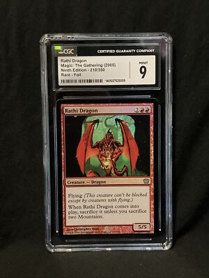 Rathi Dragon FOIL Ninth Edition 9th MINT CGC (5009) Grade 9 Magic | MTG ...