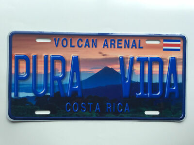 COSTA RICA PURA VIDA CENTRAL AMERICA LICENSE PLATE CRLP 36 | eBay