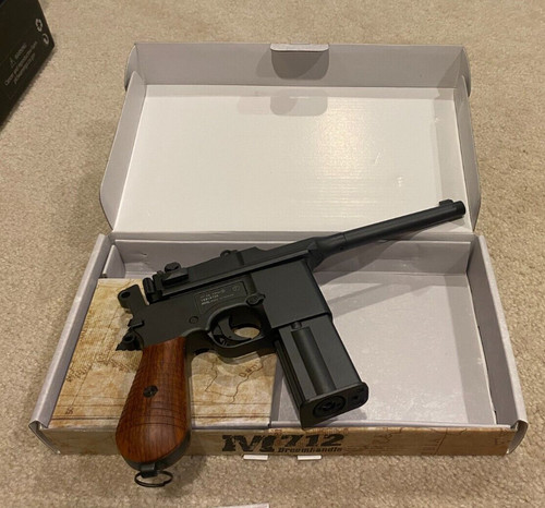 KWC M712 Broomhandle C96 Mauser- Semi/Full Auto -CO2 -.177 BB - Air Gun ...